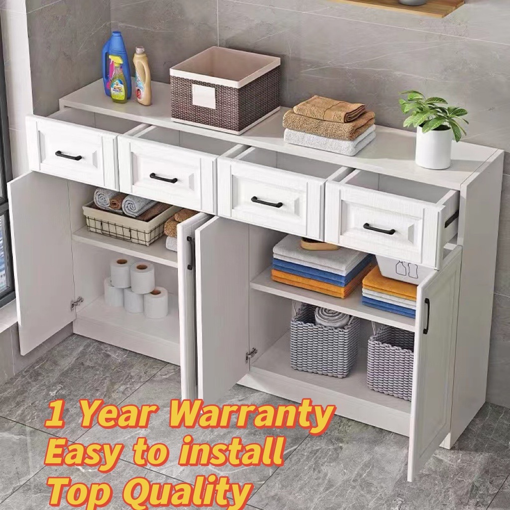 Sideboard Cabinet Solid Wood with Drawer Cupboard Storage Side Cabinet ...