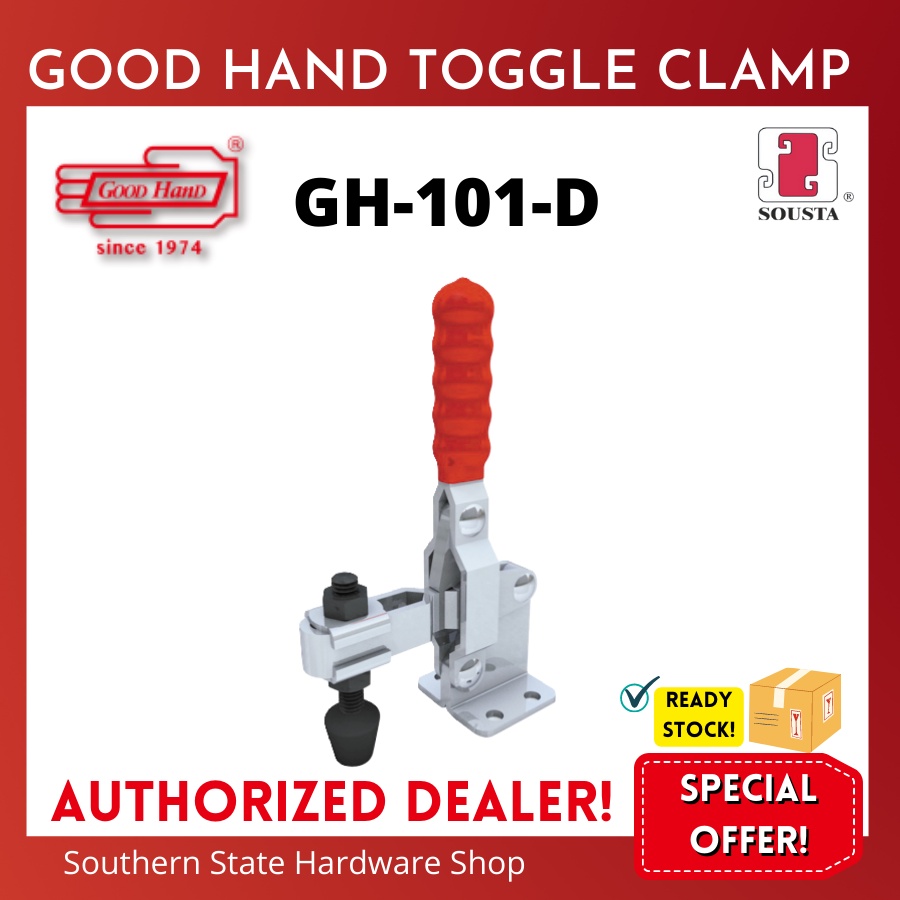GH-101-D, GH-101-DI, GH-101-E GOOD HAND VERTICAL HANDLE TOGGLE CLAMPS GH-101-D, GH-101-DI, GH ...