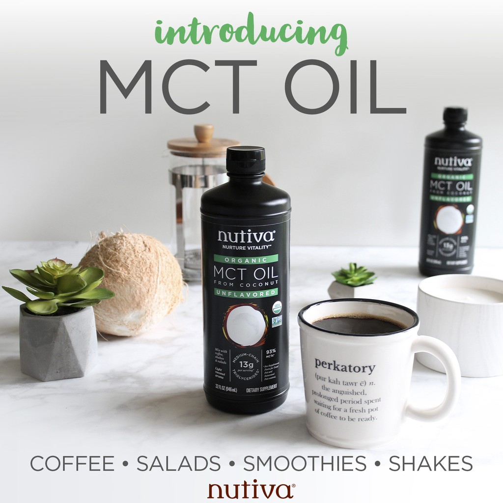 Nutiva, Organic MCT Oil , Unflavored, 32 Fl Oz (946 Ml) | Shopee Malaysia