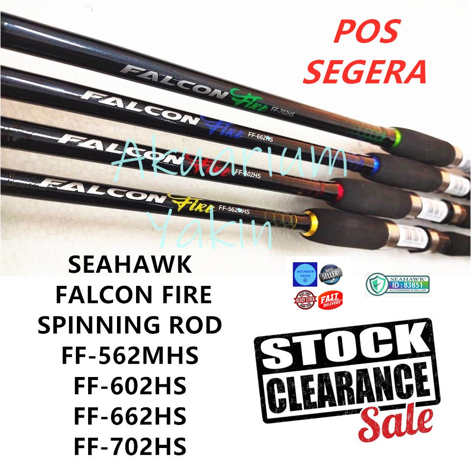 4077 SEAHAWK FALCON FIRE SPINNING ROD 562 602 662 702 | Shopee Malaysia