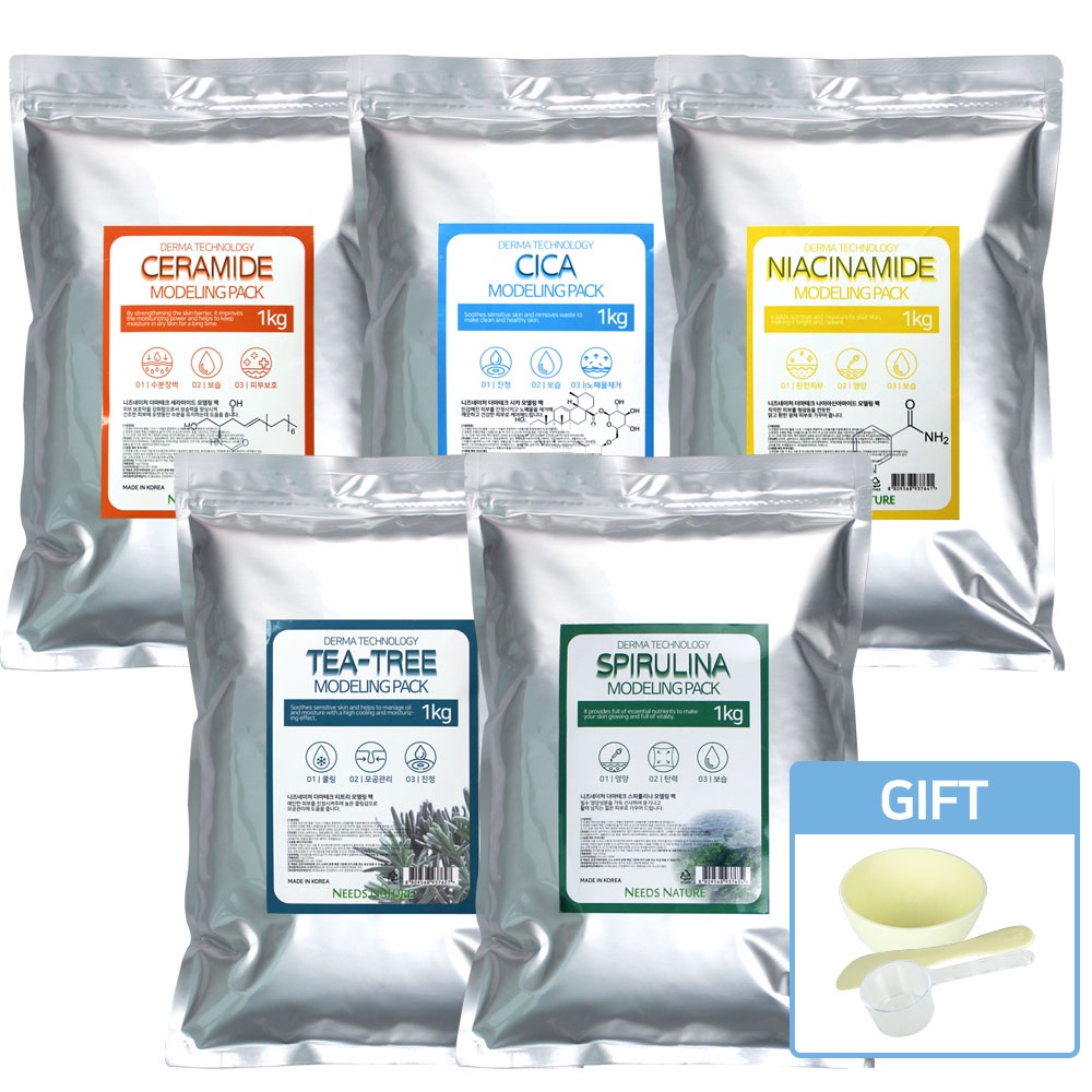 ★Free pack tool set★NEEDS NATURE Derma Tech Modeling Mask Pack★ 400g ...