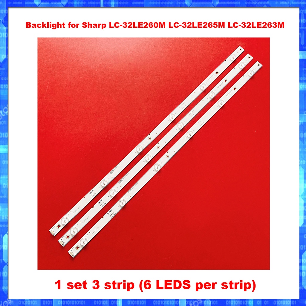 NEW Backlight LED- TV Sharp LC-32LE260M LC-32LE265M LC-32LE263M, LC ...