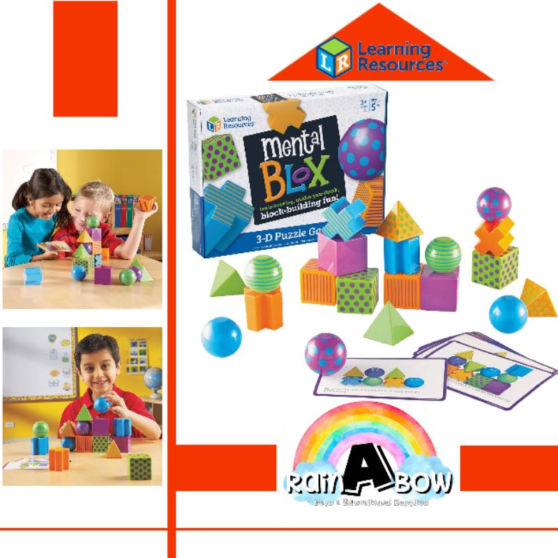 🛒 Learning Resources Mental Blox Critical Thinking Game Blocks Shapes ...