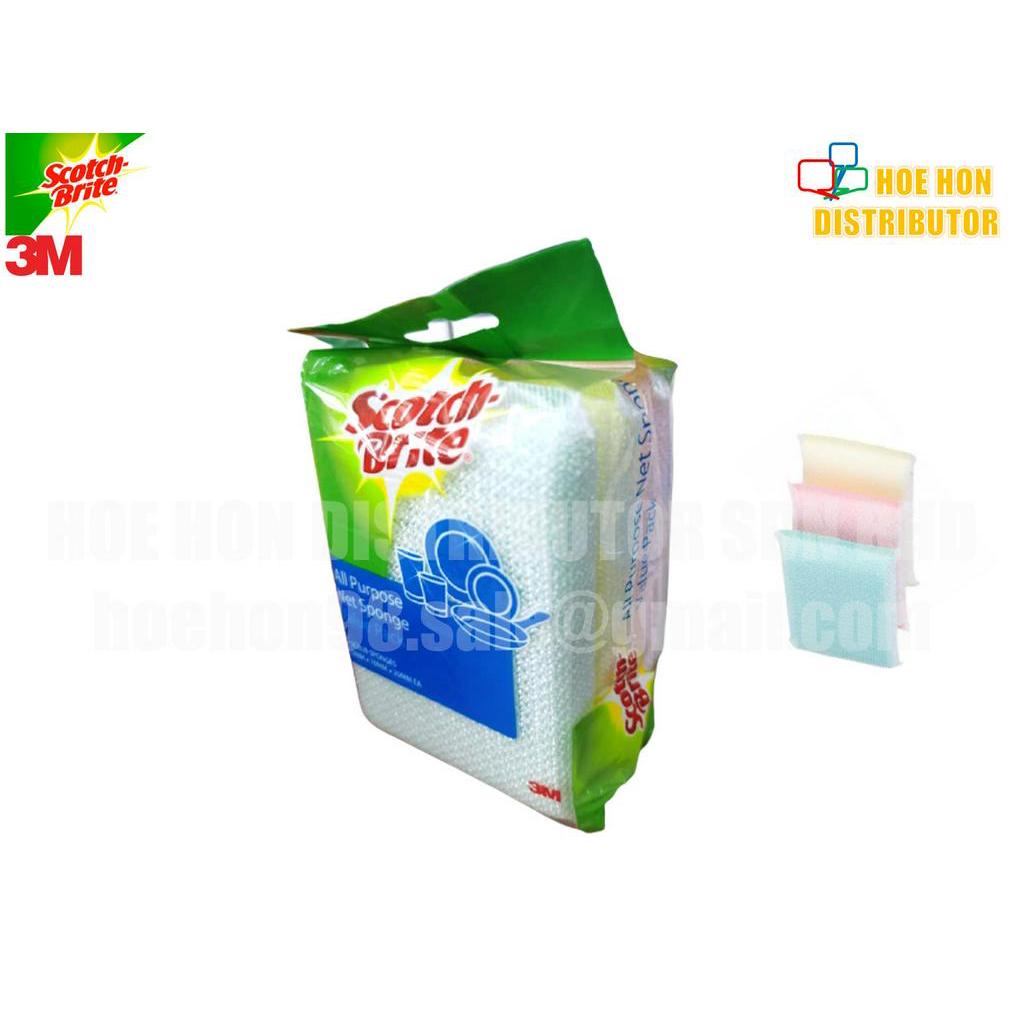 3M Scotch Brite Net Sponge Span Jaring Basuh Pinggan 3pc | Shopee Malaysia