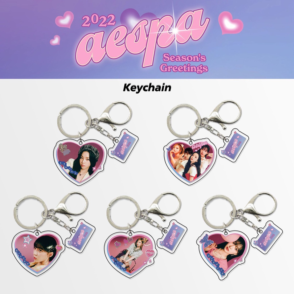 Aespa 2022 Seasons Greetings Keychain Acrylic Bag Pendant | Shopee Malaysia