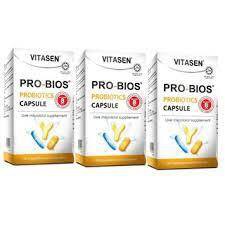 VITASEN PRO-BIOS PROBIOTICS 1 btl/3 x 30 CAPSULE e:5/26 vitasen ...
