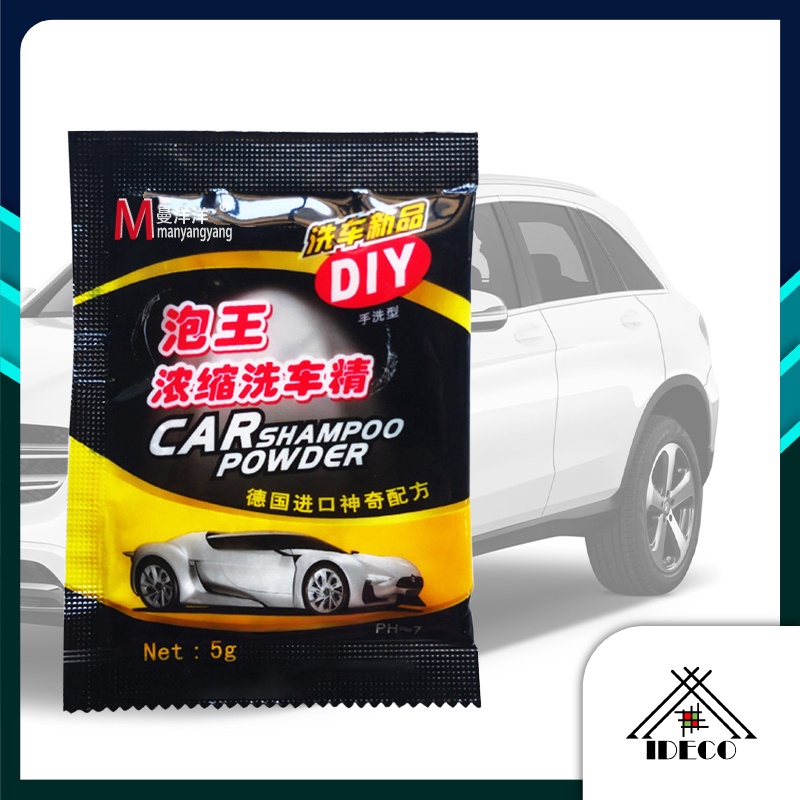 iDECO 5g DIY Car Wash Shampoo Powder Super Concentrated Rich Bubbles ...