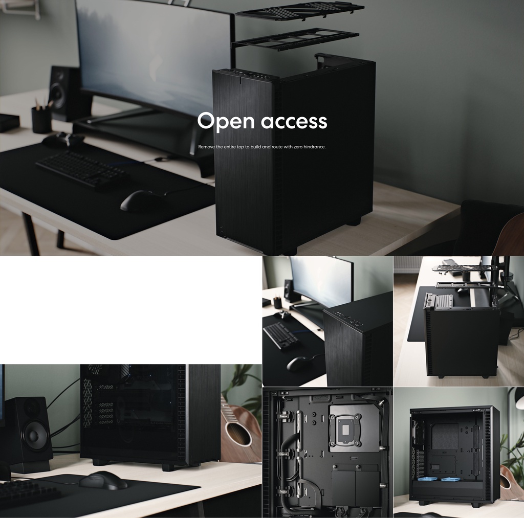 Fractal Design Define 7 Compact Tempered Glass ATX Casing Dark Tint ...