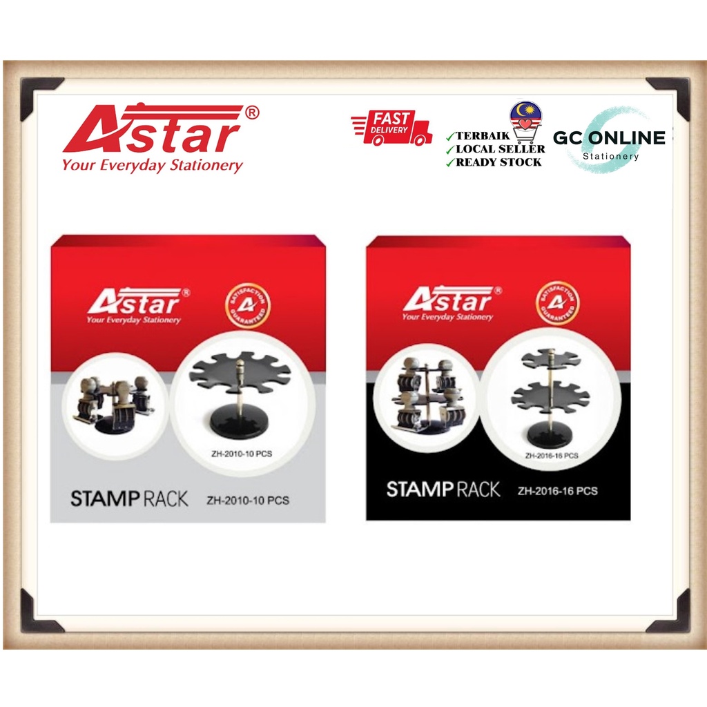 Astar Steel Rubber Stamp Rack - ZH2010 10 Holes / ZH2016 16 Holes ...