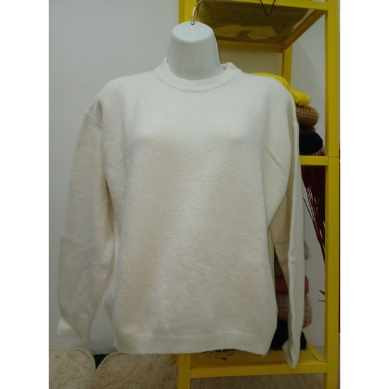 KNITWEAR MURAH BASIC Putih by Bunga | Shopee Malaysia