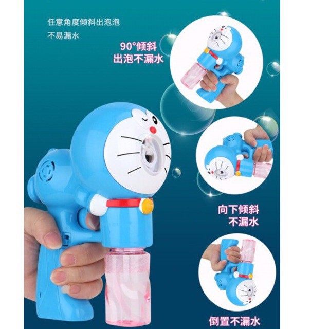 local stock ready hello kitty/doraemon bubble gun 3D design auto bubble ...