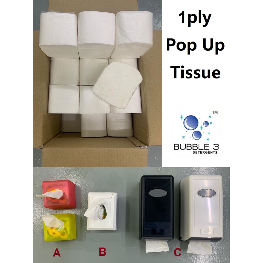 Pop Up Tissue / Refill Pack / 单层抽纸巾 / READY STOCK / Virgin Pulp Hygiene ...