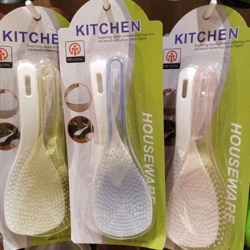 2pcs Non Stick Rice Spoon Senduk Nasi Non Toxic Food Safety Heat ...