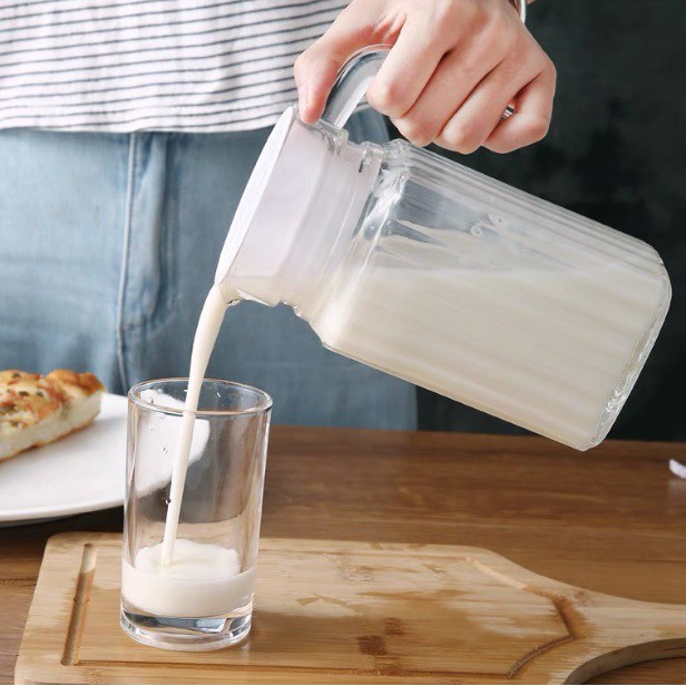 Glass Water Jug with Cover Serving Pitcher Dinking Jar Jag Air Kaca ...