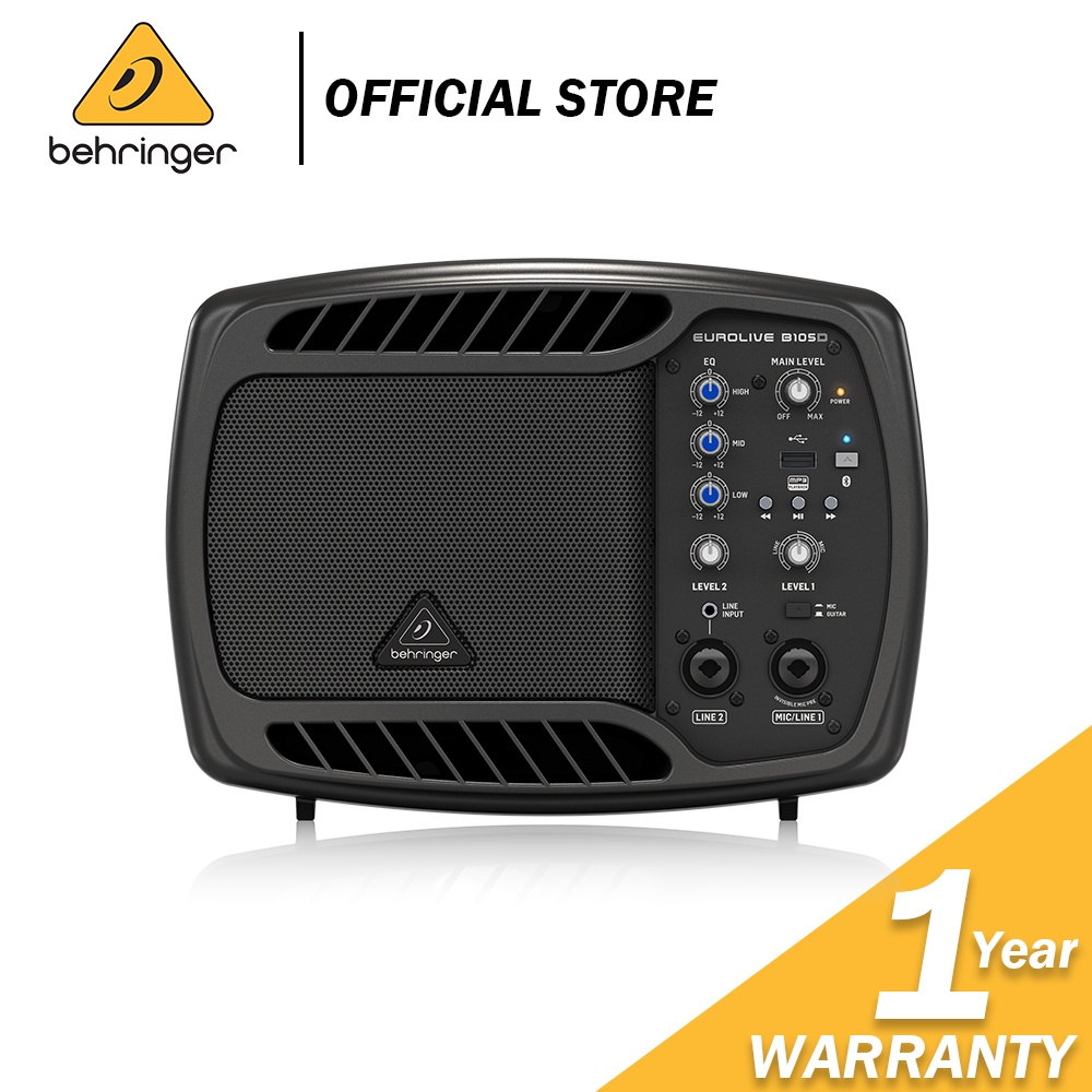 Behringer B105D 50W 5" Powered Monitor Speaker (B-105D / B 105D ...