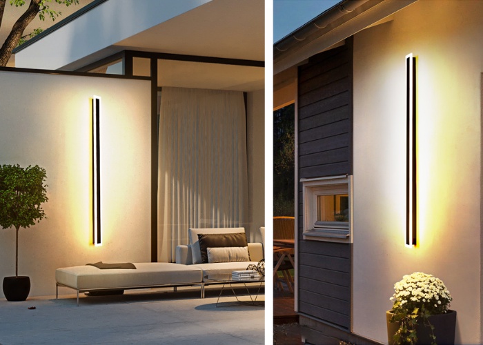 LED Long Wall Light Weatherproof Modern Lights Outdoor Corridor Porch ...
