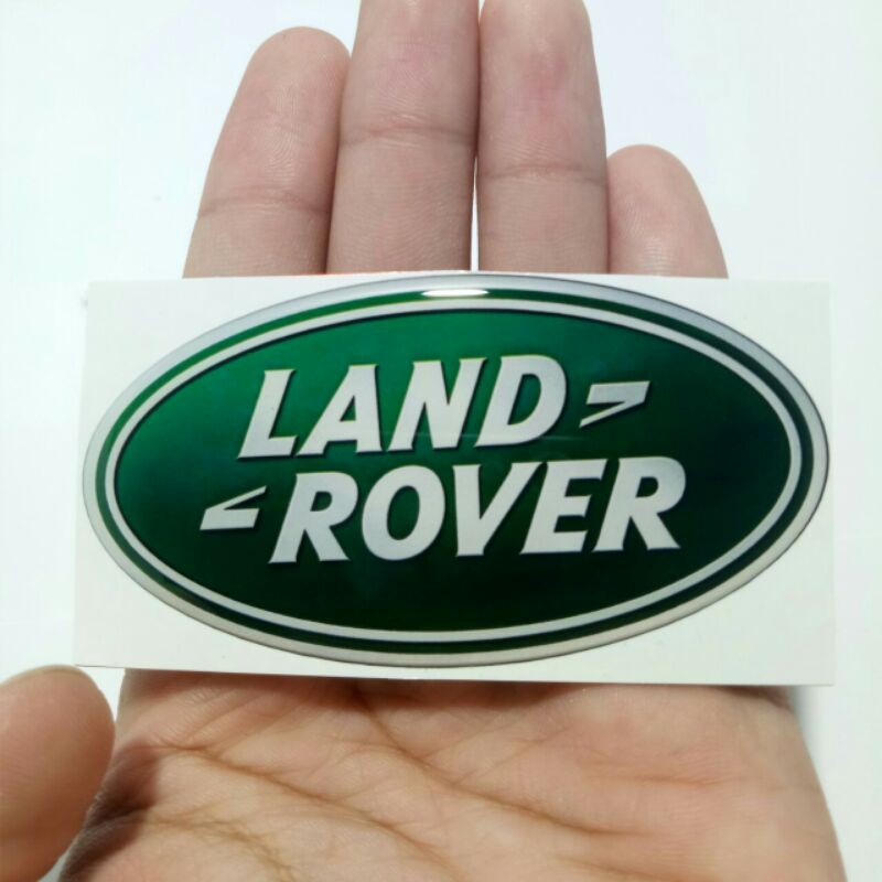 Flexible resin embossed sticker Emblem with land rover logo | Shopee ...