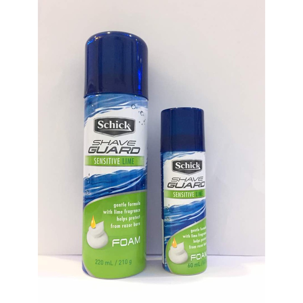 SCHICK SHAVE GUARD SENSITIVE LIME FOAM 60ML/220ml | Shopee Malaysia