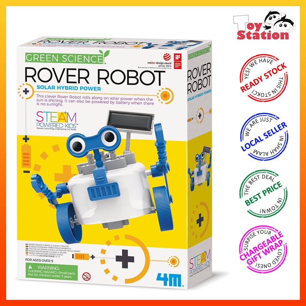 ORIGINAL 4M Solar Hybrid Engineering Rover Robot STEM Educational ...