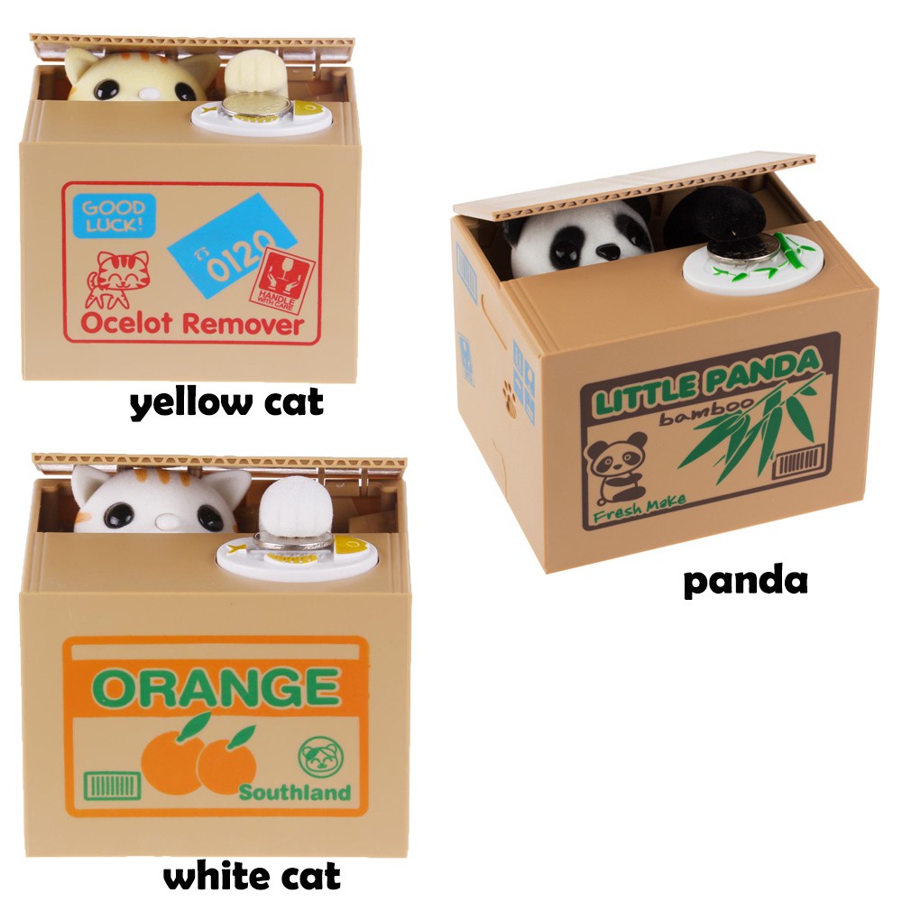 Tabung Simpan Duit Kucing Mischief coin bank Kids Saving Box Coin Cat ...