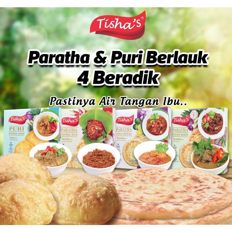 Roti Paratha SAMBAL BILIS / BERIANI DAGING / AYAM MERAH (Delivery ...