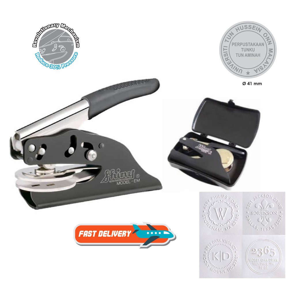 Common Seal Customize Embossing Stamp with Your Logo Monogram Embosser ...