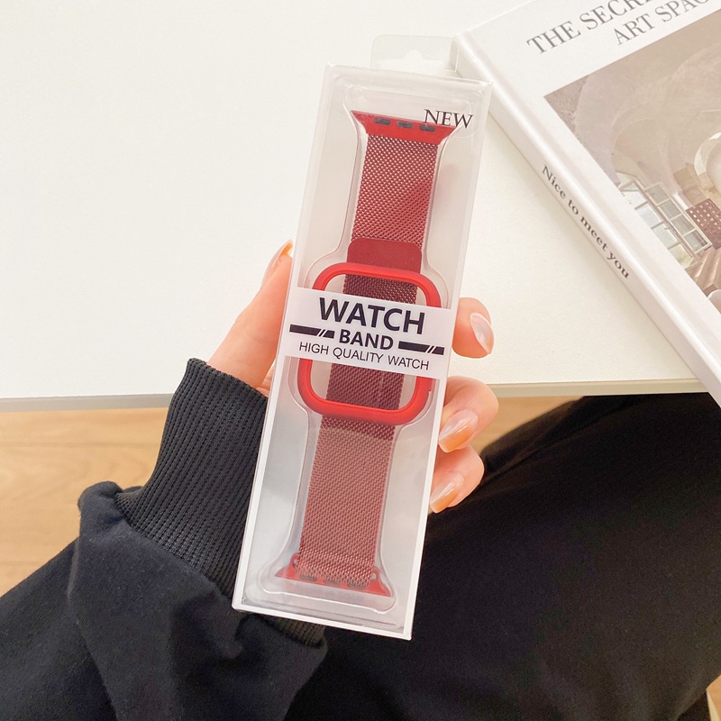 Starlight 2 in 1 Suit Stainless Steel Strap and Case for iWatch Series ...