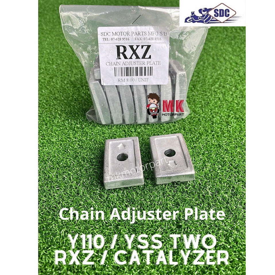 PLATE Chain Adjuster Yamaha RXZ / Catalyzer / Y110 , SS110 / SS Two , YSS 2 [ 1Pc or 2Pcs ...