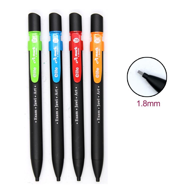 VC Art 2B 1.8mm Chisel Lead Mechanical Pencil for Calligraphy Jawi Art ...