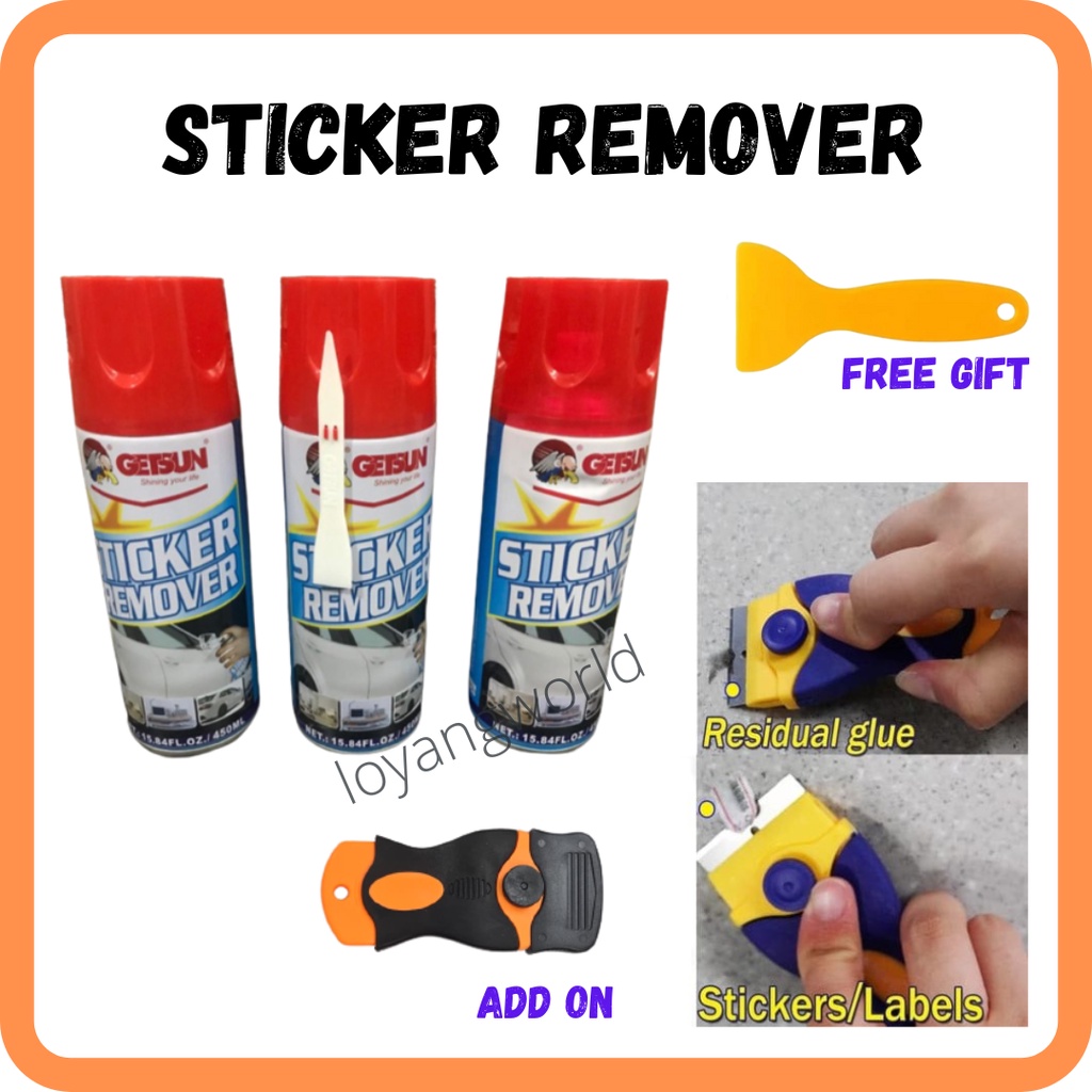 Sticker Remover Spray Car Adhesive Glue Removal Residue Bekas Double ...