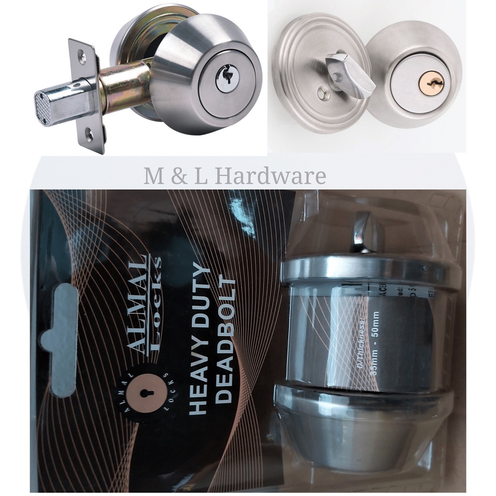Single Cylinder Deadbolt Locks Stainless Steel Heavy Duty Thumb Turn ...