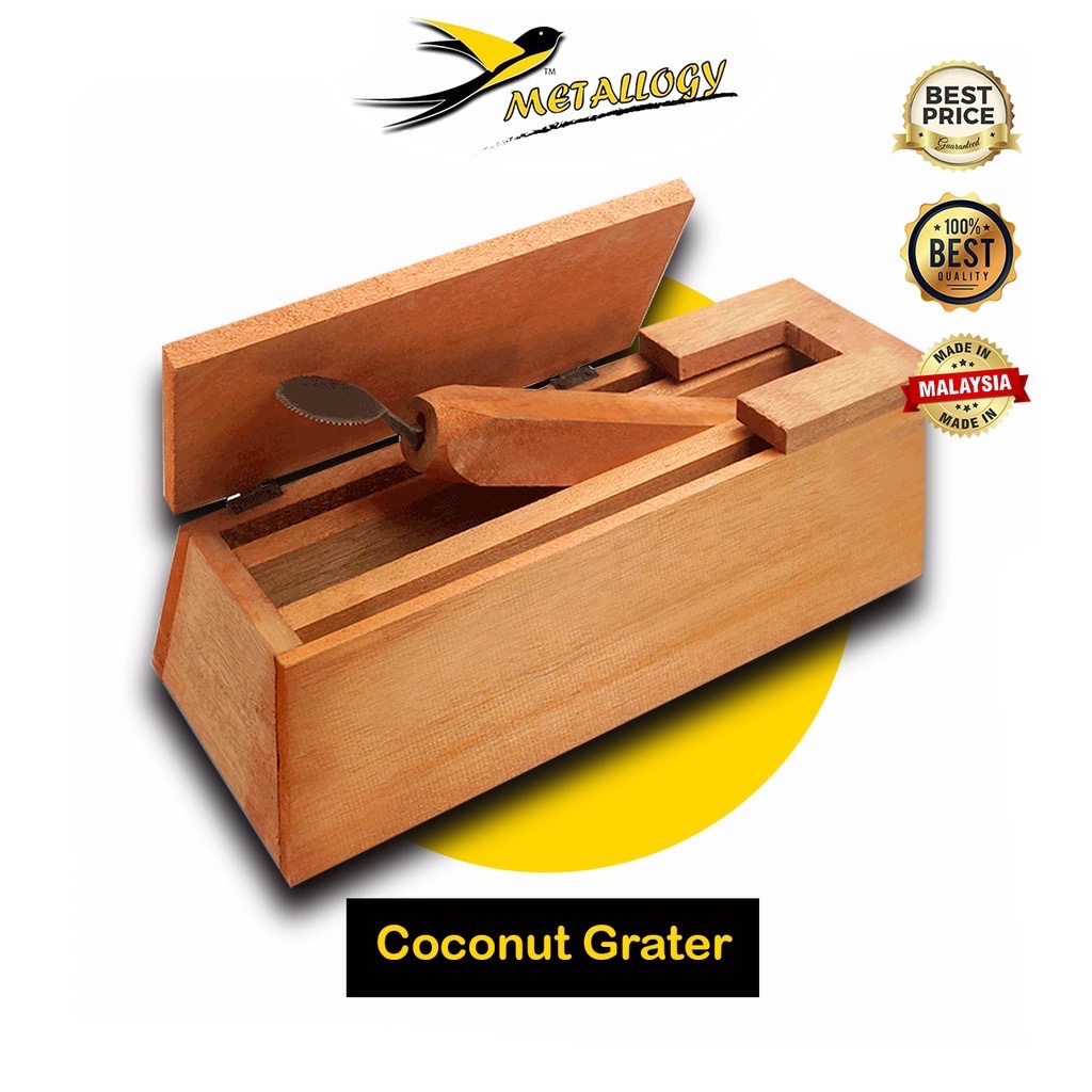 Metallogy CC 001 Wooden Traditional Coconut Chair Grater Shaver ...
