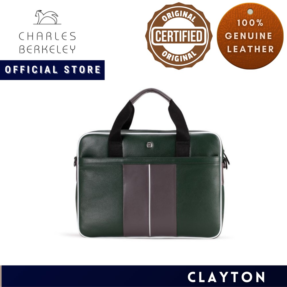 Charles Berkeley CLAYTON Men's Briefcase Laptop Bag S - Calf Leather PB ...