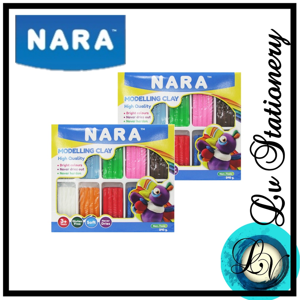 【LV】Nara Modelling Clay 10 Colour 240g NA-TR-240-10 | Shopee Malaysia