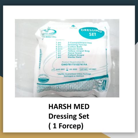 Basic Dressing Set 0 forcep /1forcep/3forceps 1's | Shopee Malaysia