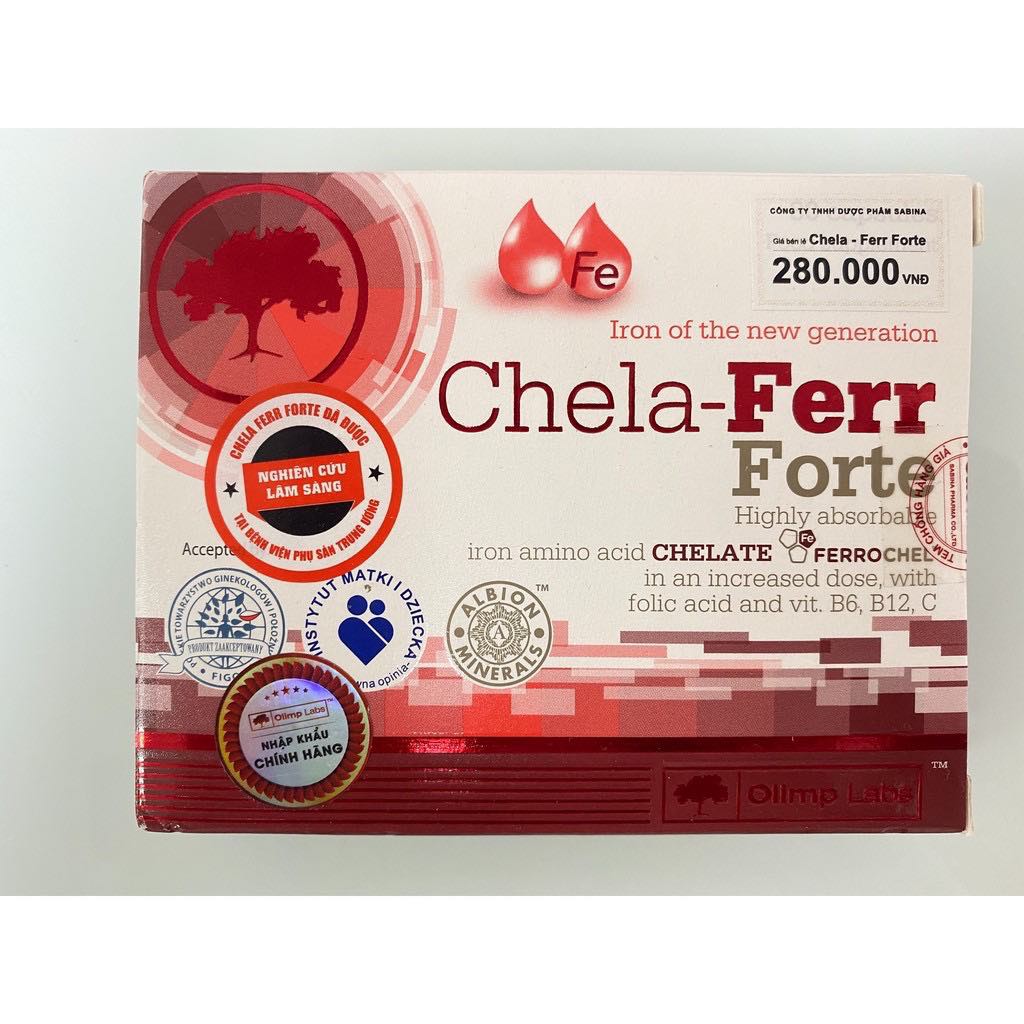 Chela-ferr Forte iron tablets for pregnant women imported from Poland ...