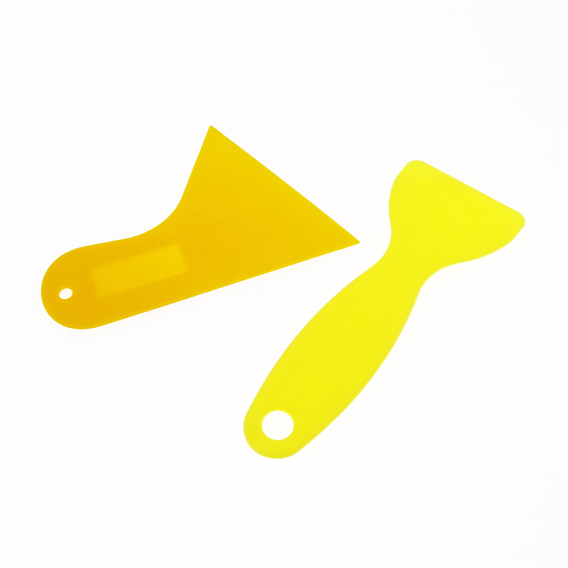 1 Pc Yellow Car Window Film Bubble Scraper Big Small Sticker Applicator ...