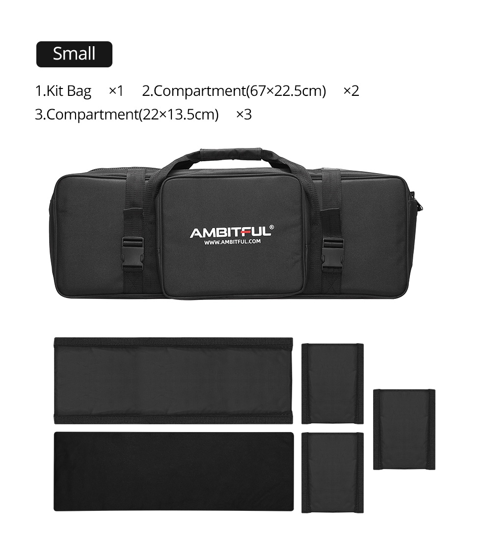 AMBITFUL Portable Carry Bag Studio Flash Light & Tripod Light Stand ...