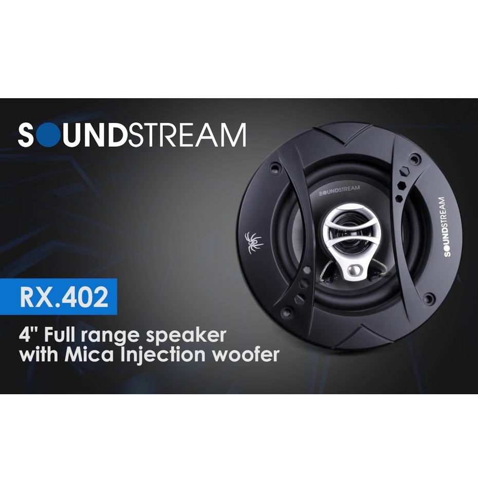 SOUNDSTREAM RX.402 4" 2-Way Coaxial Speaker [100% original] Speaker 4 ...