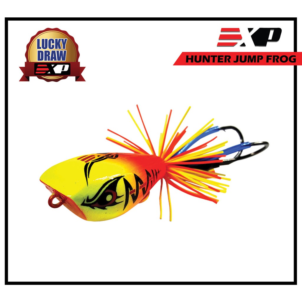 [NINJA] EXP Hunter Jump Frog Snakehead Fishing Wood Lure | Shopee Malaysia