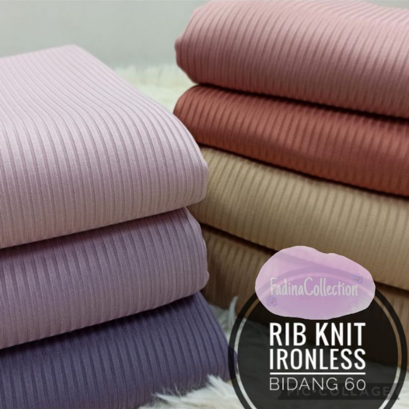 🔥Kain Viral Hot🔥KOREAN RIB KNIT(Harga utk 3.5 Mter) | Shopee Malaysia