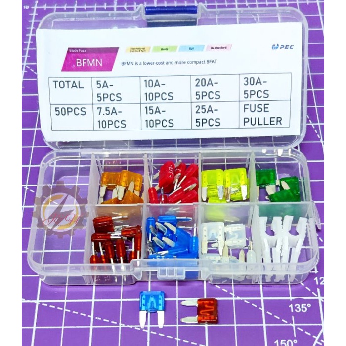 ORIGINAL PEC JAPAN & LITTELFUSE USA MICRO / MINI / MEDIA BLADE FUSE BOX ...