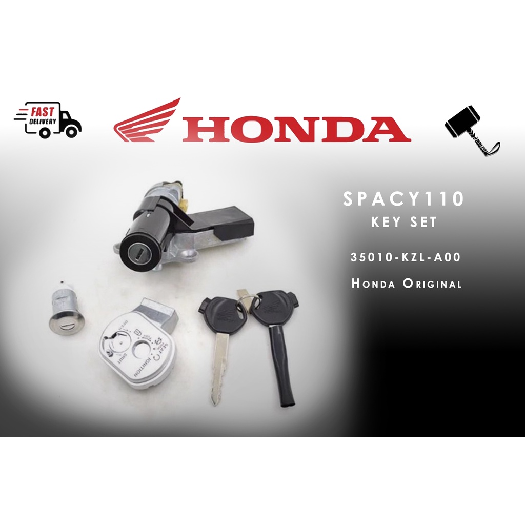 Honda Original Spacy110 Key set Kunci 35010-KZL-A00 | Shopee Malaysia