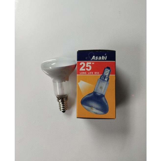 Asahi R50 25w E14 Reflector Tungsten Filament Spotlight Bulb | Shopee ...