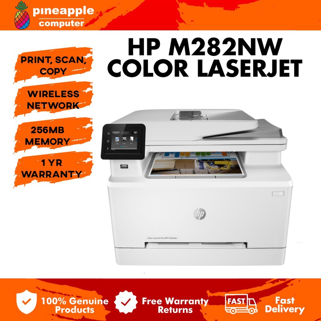 HP M282NW Color Laserjet Pro Multi Function Printer - Print/Scan/Copy ...