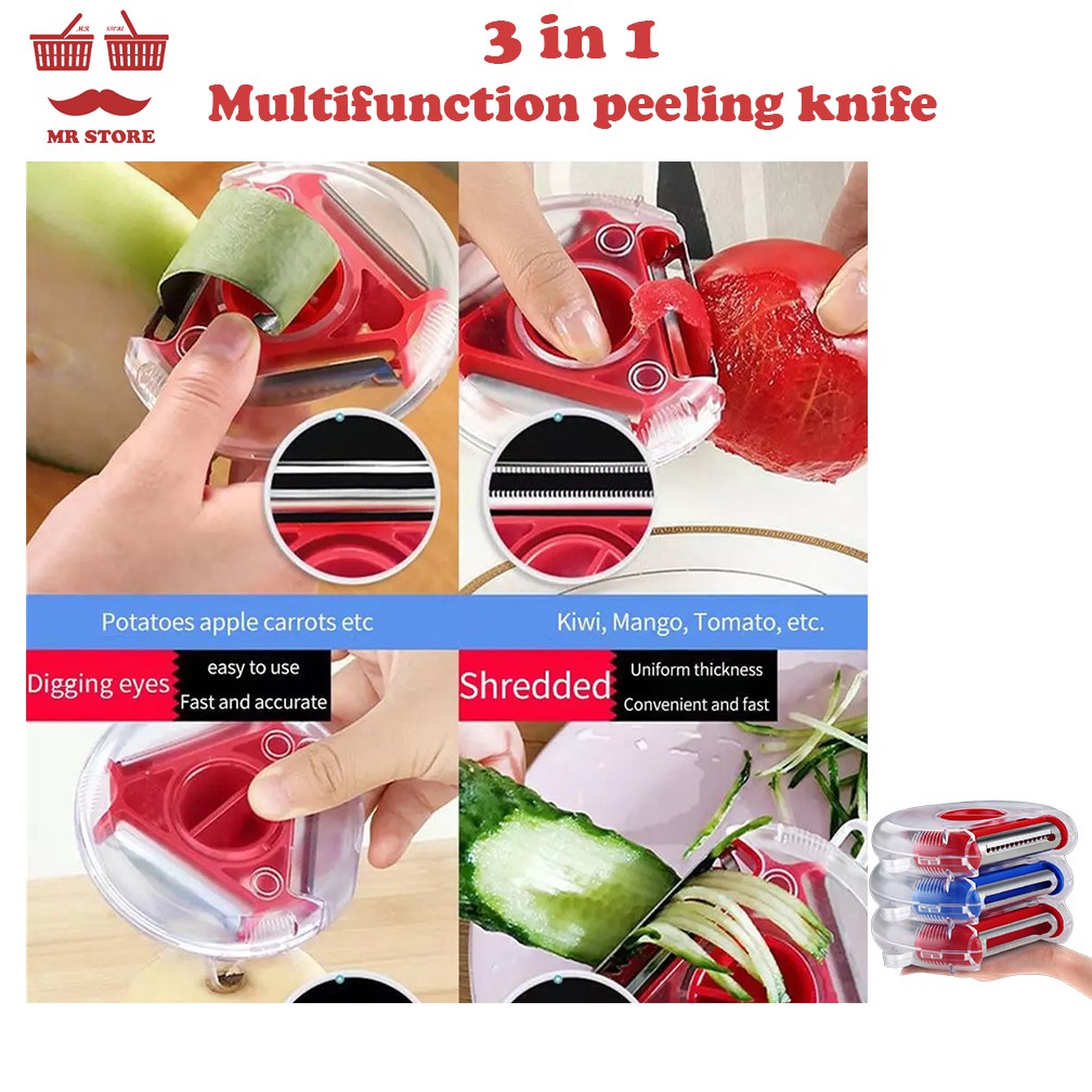 [🔥CHEAPEST🔥] Multifunctinal Household 3 in 1 kitchen knife for fruits ...