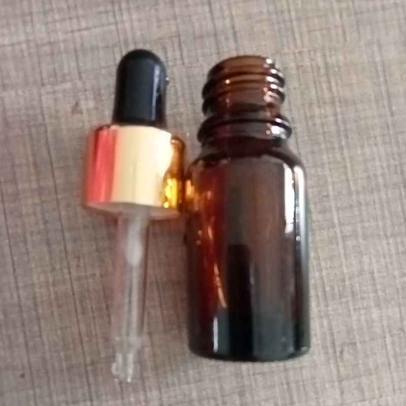 10ML Amber Glass Dropper Gold Botol Serum Kosong Empty Kaca Bottle with ...
