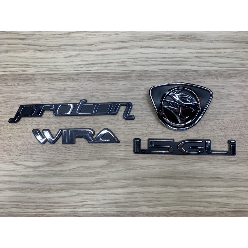 Proton Logo Emblem Wira Satria Putra Old UK Yellow / Blue Wira Diamond ...