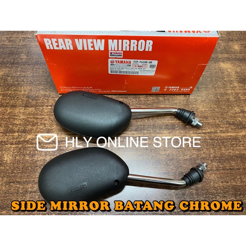 Side Mirror Cermin Sisi Batang Chrome Yamaha 125Z 125ZR 125 LC135 ...