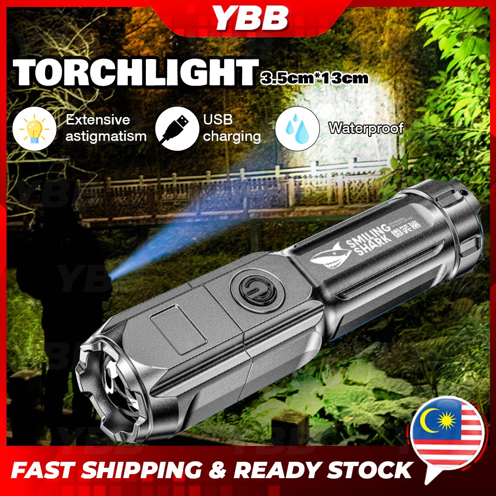 YBB Outdoor Use High Light Flashlights LED Flashlight XHP50 Super ...